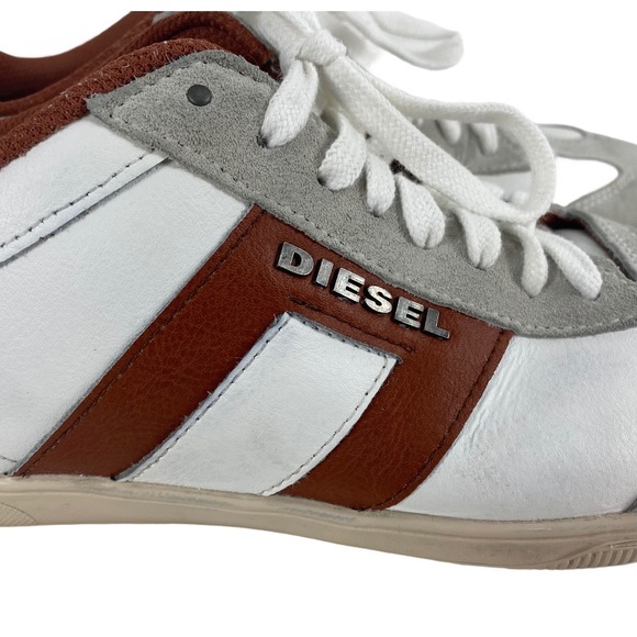 Diesel | Shoes | Diesel Vintagy Lounge Leather Sneakers Size 75 | Poshmark